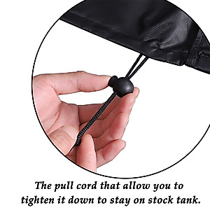 StorMaster Waterproof Stock Tank Cover for 100 Gallon Rubbermaid Stock Water Tank Pool Pond Cover Ice Hot Bath Tub Cover Oval