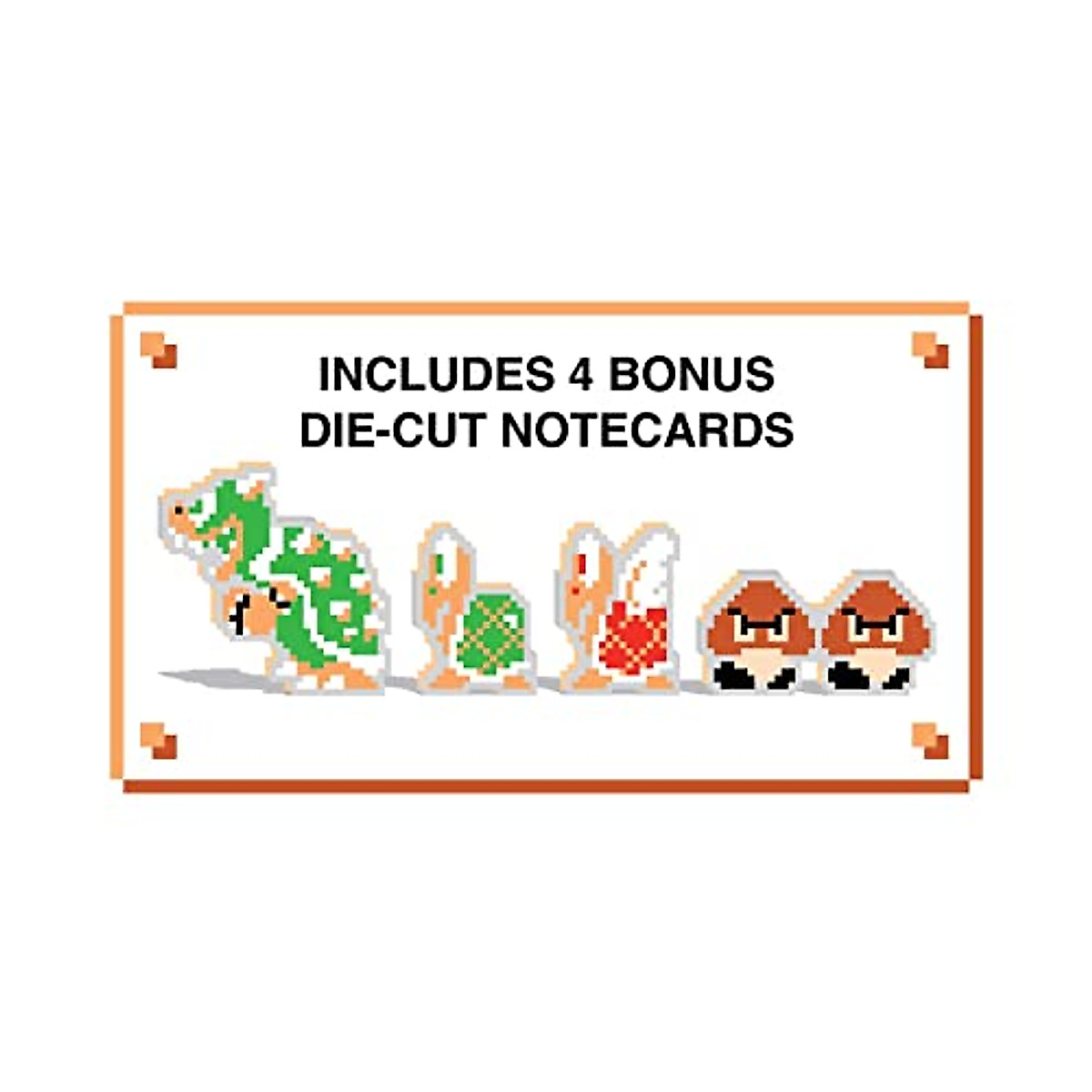 Super Mario Bros. 8-bit Retro 2024 Wall Calendar + Bonus Die-cut Notecards