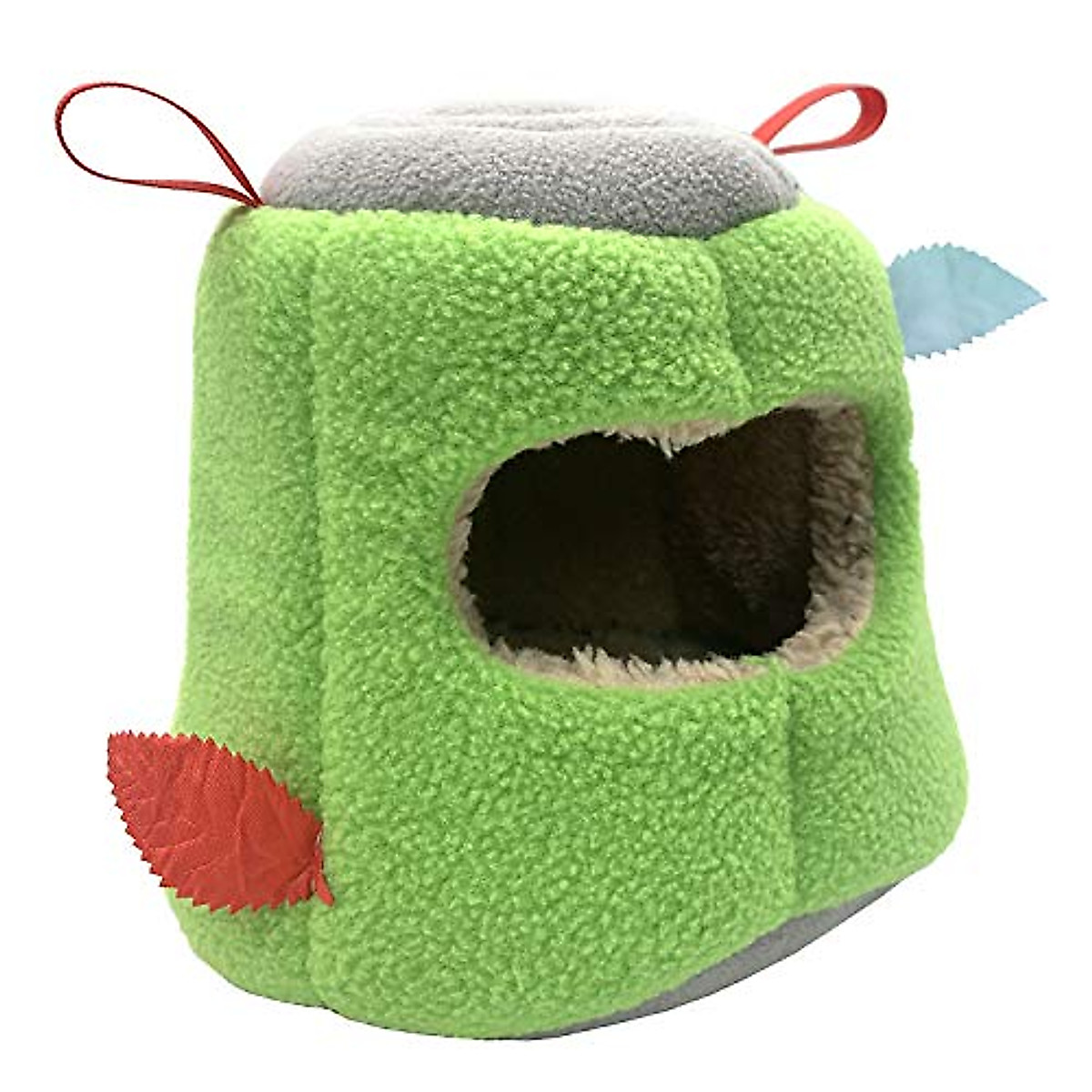 ZYP 2 PCS Winter Warm Bird Nest, Bird Snuggle Cave Shed Hut Hanging Hammock Cage, Plush Birds Hideaway Sleeping Bed House for Parakeet Cockatiel Conure Cockatoo Macaw