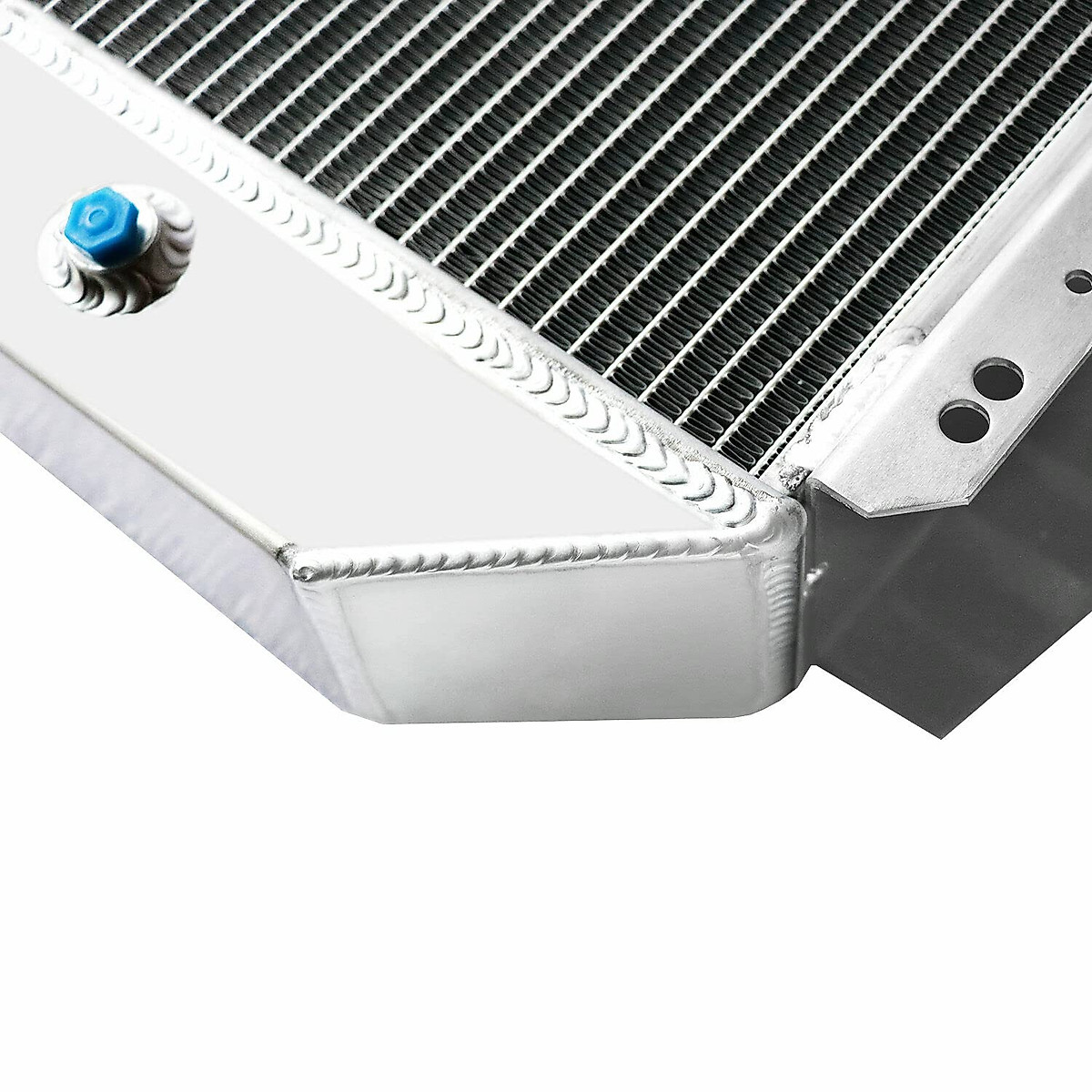 RadBuild DPI433 4 Row Aluminum Radiator for 1966-1979 Ford F100 F150 F250 F350 F500 Bronco Trucks V8 CC433 CU433 Radiador 1967 1968 1973 1974 1975 1976 1977 1978 1979 67 68 69 72 74 Downflow Radiators