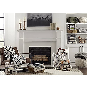 Eddie Bauer - Throw Blanket, Reversible Sherpa Fleece Bedding, Home Decor for All Seasons (Vail Plaid, Throw)