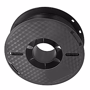 PLA Filament, 1kg 3D Printer Consumable Bubble Free Smokeless for Printing(Black)