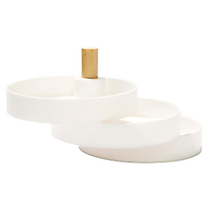 The2Bandits Tiered Catchall Tray (5 inches W x 3 inches H) - White
