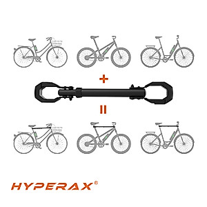 Hyperax Adapter Fits Up to 70lbs for E Bike Hitch Platform Rack, Perfect for LECTRIC, RAD Power, AVENTON, and Other Step Thru or Folding E Bikes.
