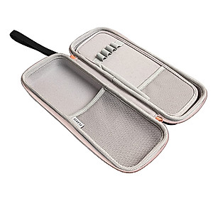 Plaris Stethoscope Case for Nurses for 3M Littmann/MDF/Omron Stethoscopes - Extra Room for Medical Bandage Scissors EMT Trauma Shears and LED Penlight, (Black Rosegold)