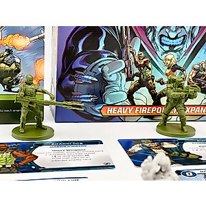 Renegade Games Studios G.I. Joe Mission Critical: Heavy Firepower Expansion - Cooperative Board Game, Role Playing Game, Renegade Game Studios, Ages 14+, 2-5 Players, 45-60 Minute Playing Time
