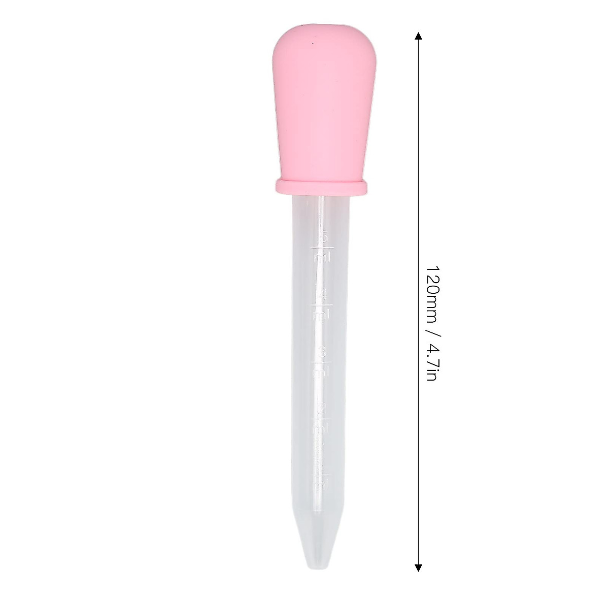 5pcs Pipettes, 5ml 120mm Length Silicone Eye Dropper, DIY Transfer Pipettes for Scientific Experiments, Paint and Glue, Food Decoration, Essential Oil, Arts and Crafts Projects(Pink)