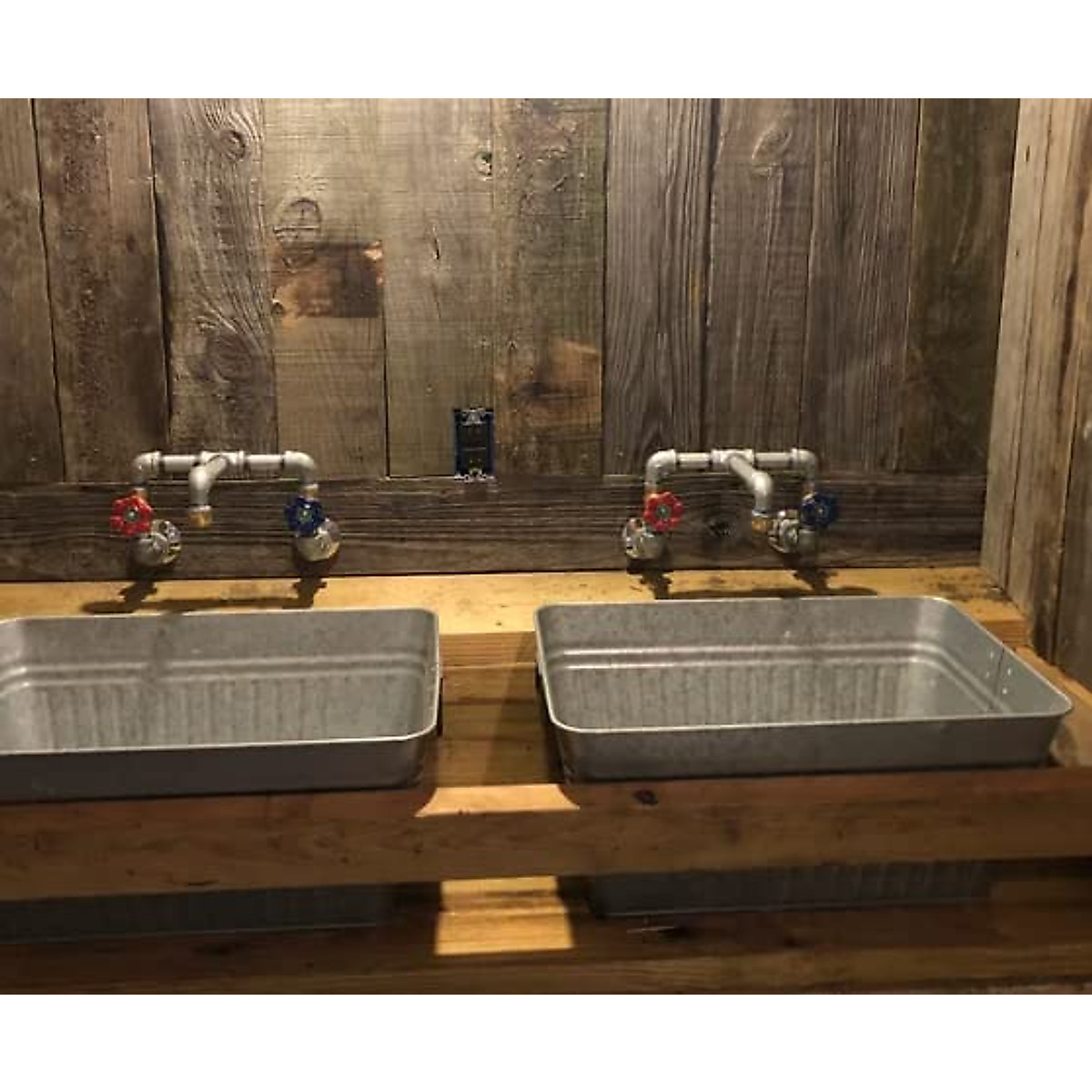 Rectangle Rustic Sink Galvanized Farmhouse Tub & (Rectangle) No Faucet