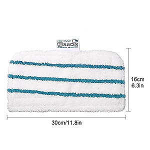 5 Pack Washable Microfiber Steam-Mop Cleaning Pads Compatible with All Black+Decker Steam Mops, SM1600, SM1610, SM1620, SM1630, SMH1621, HSMC1300FX, HSMC1321, HSMC1361SG