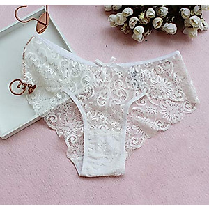 Wetopkim women daily underwear panties pack lace hipster lingerie thong pack of 5
