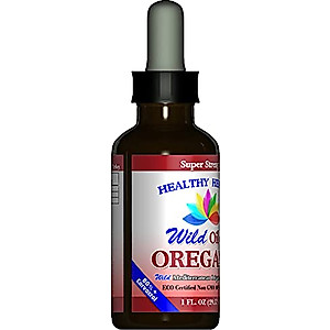 Oregano Oil - Wild Mediterranean - ECO Certified Organic Super Strength 86% Carvacrol, Healthy-Health?s All Natural Food Grade Oil of Oregano, Non GMO 1 fl. Oz New Healthy Health Logo, Same Great Formula