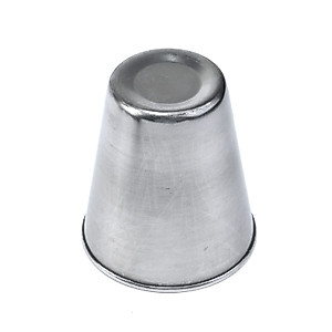 Mewutal 4-Pack 70ml/2.37oz Stainless Steel Wine Glass, Shot Glass Drinker Drinker with a Brown Leather Storage Box