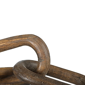 Creative Co-Op Reclaimed Wood 3 Links Chain, Natural