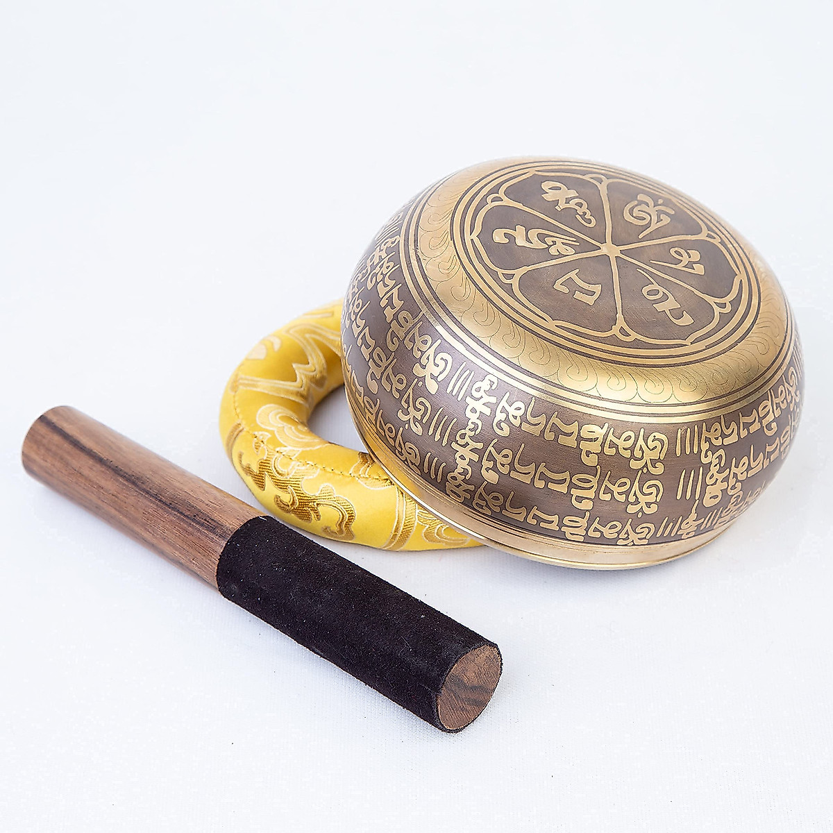 Large Singing Bowl and Tingsha Cymbals Bells Combo