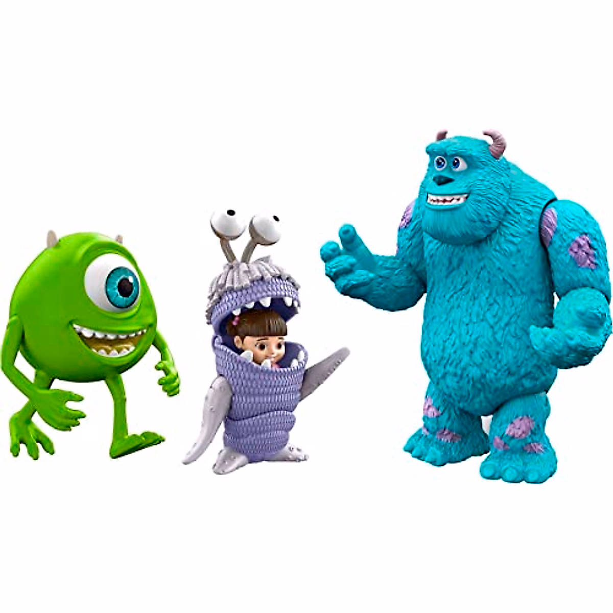 Mattel Disney and Pixar Monsters, Inc Storyteller 3 Action Figure Pack, Sulley Mike & Boo Characters in Get Boo Home Pack, Authentic Toys at 3 Inch Scale