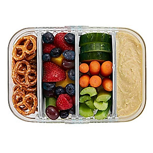 PackIt Mod Lunch Bento Food Storage Container, Steel Gray
