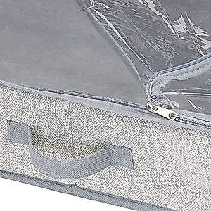 InterDesign Aldo Under Bed Storage Box for Bedroom Storage - Gray