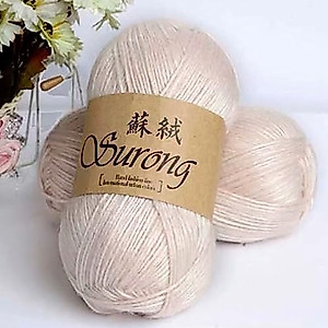 2 Set 1 Roll 100g Crochet Yarn Strong Warmth Multiple Colour Hand Knitting Thick Wool Thread Cotton Yarn for Gift Yarn Balls