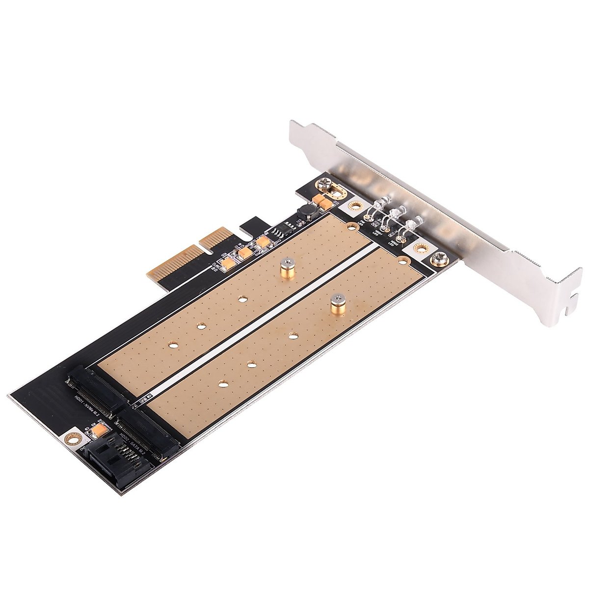SilverStone Technology M.2 PCIE Adapter for SATA or PCIE NVMe SSD with Advanced Thermal Solution (ECM22)