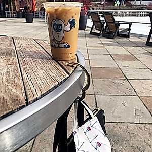 Clipa Bag Hanger - Polished Gold PVD - The Ring That Opens Into a Hook and Hangs in Just 1/2" of Space, Holds 33 lbs., 3 yr. Warranty