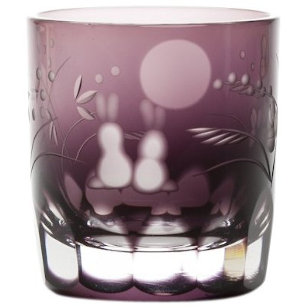 glassmaking Mitsuwa Crafts Fires 切子 Moon Rabbit Pattern gui呑 Borage Medium – 511 – V