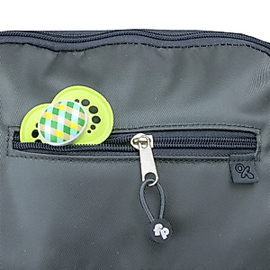 Fastfinder 3 Piece Set Diaper Bag Backpack for Moms & Dads with Changing Pad and Wipes Pocket (Grey)