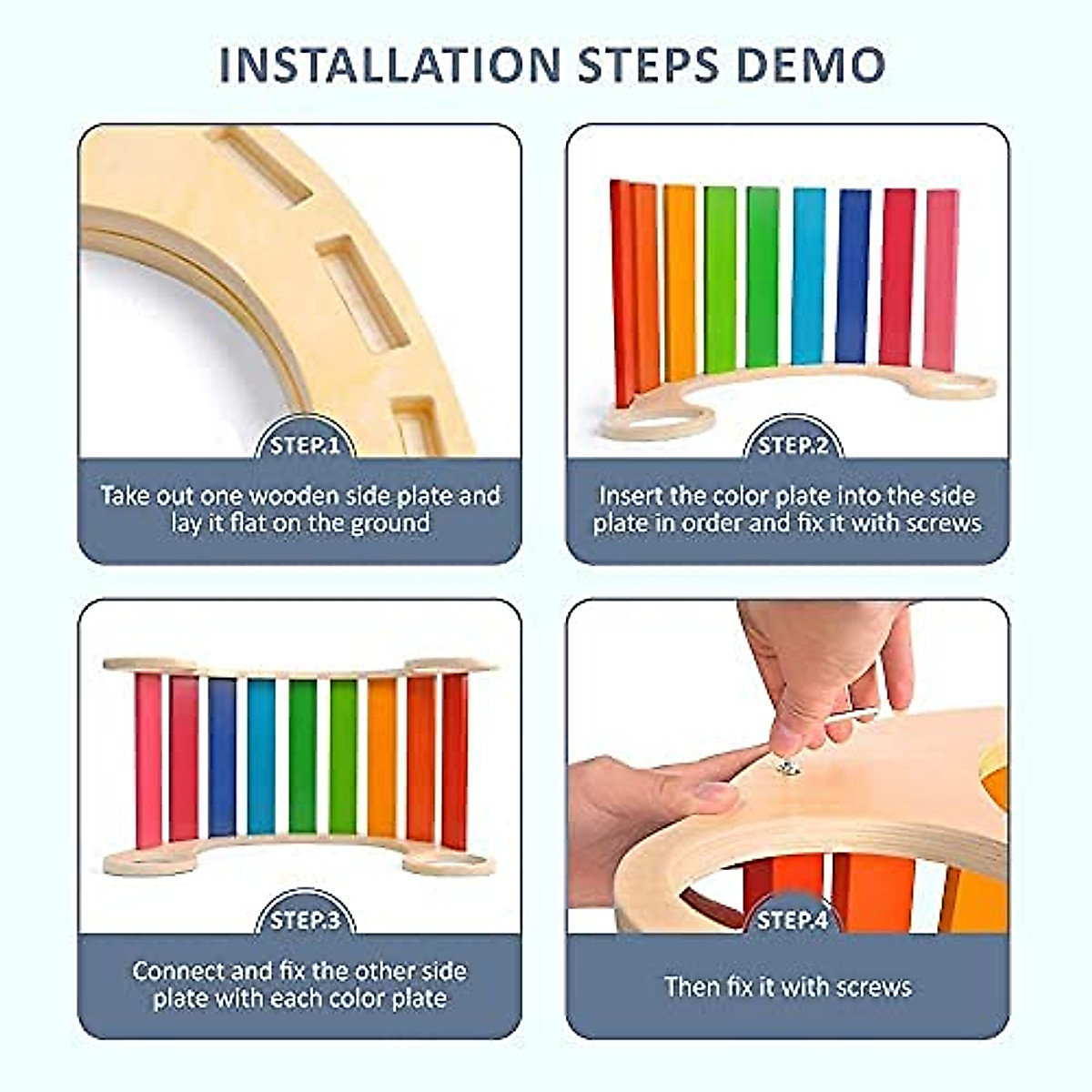 Wooden Climbing Arch for Toddlers, Climbing Toys Indoor Montessori Climbing Set for Kids,Toddler Climber Climbing Gym Indoor Outdoor Learning Playset