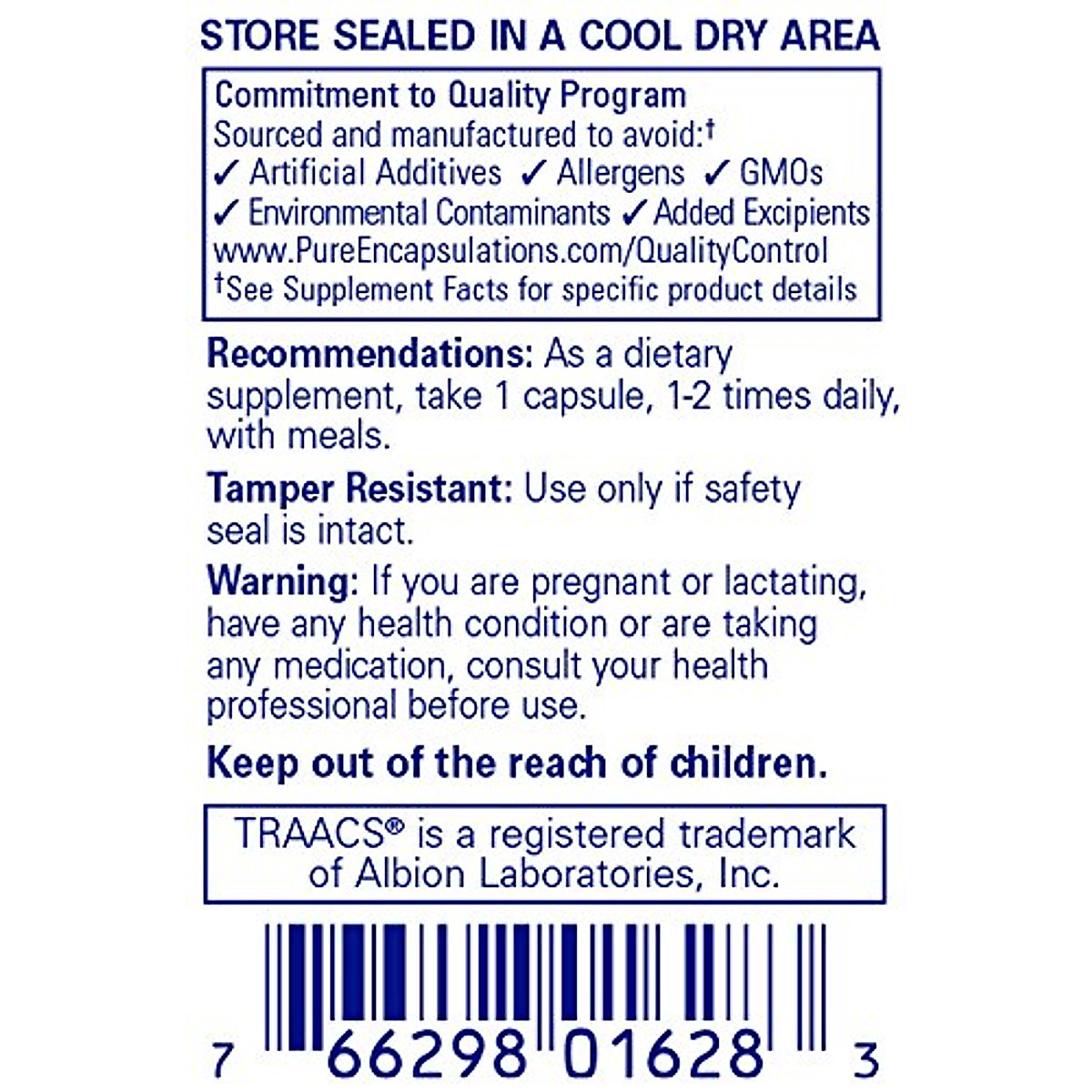 Pure Encapsulations - Trace Minerals - Essential Trace Mineral Blend to Support Metabolism and Cellular Function- 60 Capsules