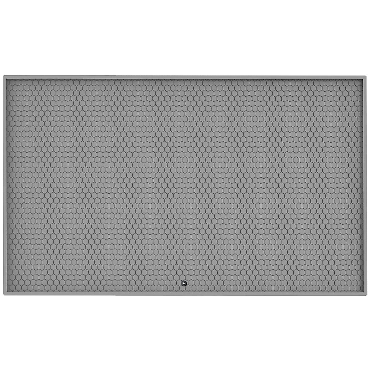 Jifunull Under Sink Mat for Kitchen Cabinet, 34" x 22" Silicone Waterproof Under Sink Tray with Drain Hole, Liner Protector for Kitchen, Bathroom and Laundry Room, Hold Up to 2 Gallons, Grey