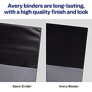 Avery Heavy Duty View 3 Ring Binder, 2" One Touch EZD Ring, Holds 8.5" x 11" Paper, 1 Purple Binder (79777)
