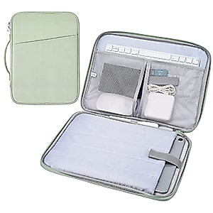 12.9 Inch Tablet Sleeve Bag, iPad Pro 12.9 Tablet Protective Carrying Case for iPad Pro 12.9 M2/M1/2022-2018, Surface Pro 9/8/X/7/6, 12.4" Samsung Galaxy Tab S8/S7+/Plus/FE/Tab Pro S 12.2" Pouch, Mint