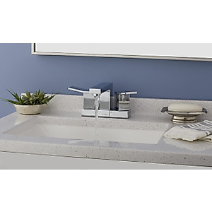 Gerber Avian 4 in. Centerset 2-Handle Bathroom Faucet with Metal Touch Down Drain, Chrome