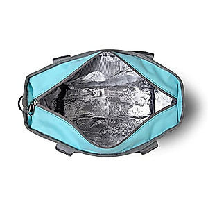 VASCHY Lunch Bag for Women, Ladies Fashion Insulated Lunch Box Tote Bag for Work School Office w Shoulder Strap Turquoise