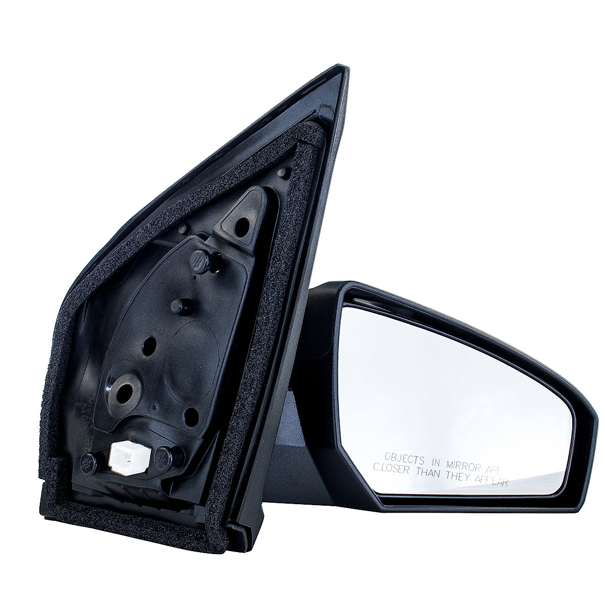 Dependable Direct Passenger Side Mirror for Nissan Sentra (2007 2008 2009 2010 2011 2012) Power Operation Unpainted Non-Heated Non-Folding Right Outside Rear View Replacement Door Mirror - NI1321167