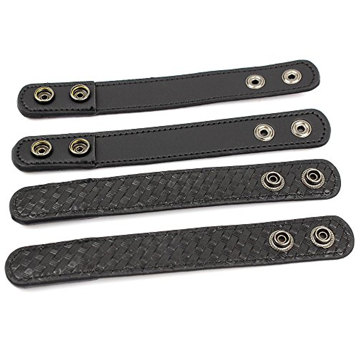 ROCOTACTICAL Double Snap Belt Keepers, Duty Keepers Fit 2.25" Duty Belt, 4-Pack