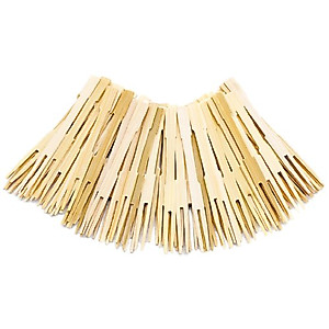 Norpro Bamboo Party Forks, 72 Pieces , 3.5 Inch