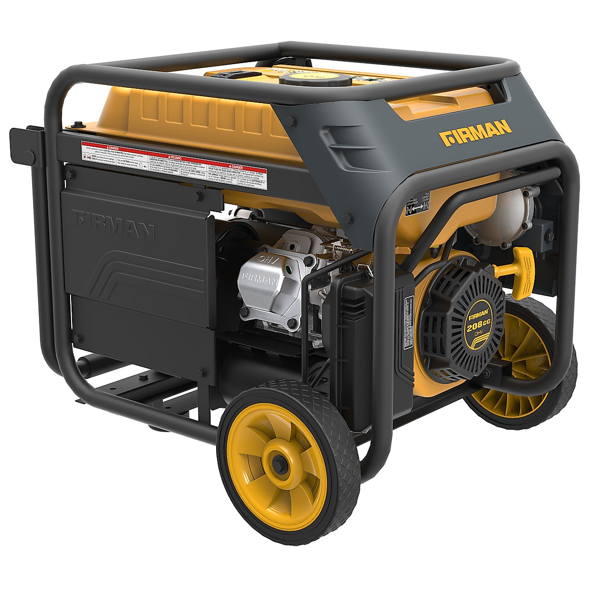 Firman Hybrid Series H03651 3650/4550 Watt Dual Fuel Generator, Yellow