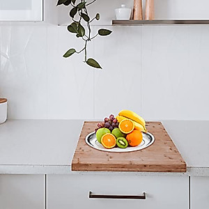 UPKOCH Stainless Steel Tray Stainless Steel Oval grilling platter serving platter serving platter Platter Oval Steaming Serving Platter