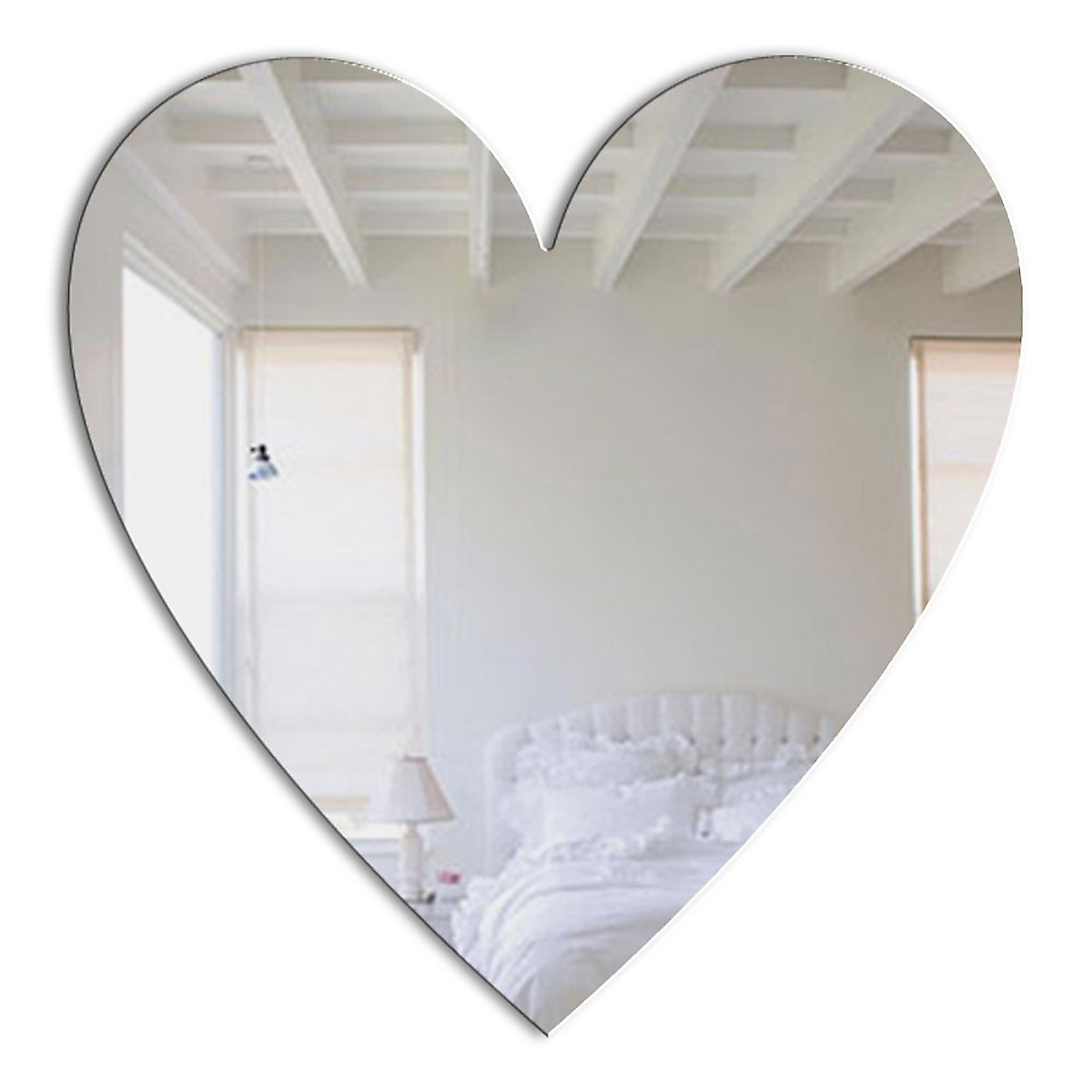 Mungai Mirrors 0131 Heart Acrylic Mirror, 60cm, 60 cm