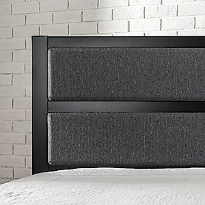 Zinus Viola Modern Studio Upholstered Metal Headboard, Full / Queen