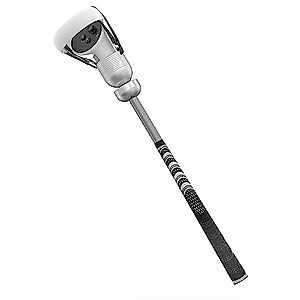 DGPCT VR Golf Club for Oculus Quest 2, Alluminum Golf Club Attachment Compatible with Oculus Meta Quest 2, with 1: 1 Sleeve, Counterweight and Realistic Rubber Grip