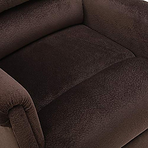 GDF Studio Alan Chocolate Fabric Lift Up Recliner Chair