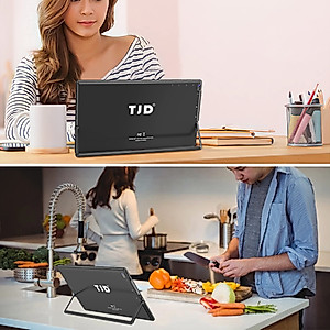 Android 12 Tablet 10.1 Inch Tablets with Stand, 6+6 GB RAM 128GB ROM 512GB Expandable, Google GMS Tablet, 6000mAh Fast Charge, 8MP Dual Camera, 2.4G/5G WiFi6, IPS HD Touch Screen (Black)