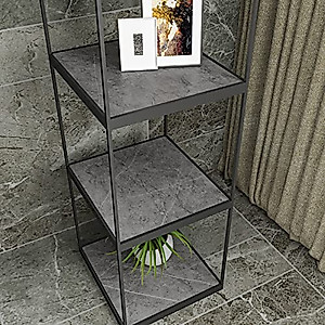 CHICHOME Gray Peel and Stick Floor Tile Matte Marble Vinyl Flooring Waterproof Self Adhesive Wall Tiles for Interior Wall Décor 12'' x12'' Removable Flooring Tiles for Bathroom Kitchen Floor 6PCS