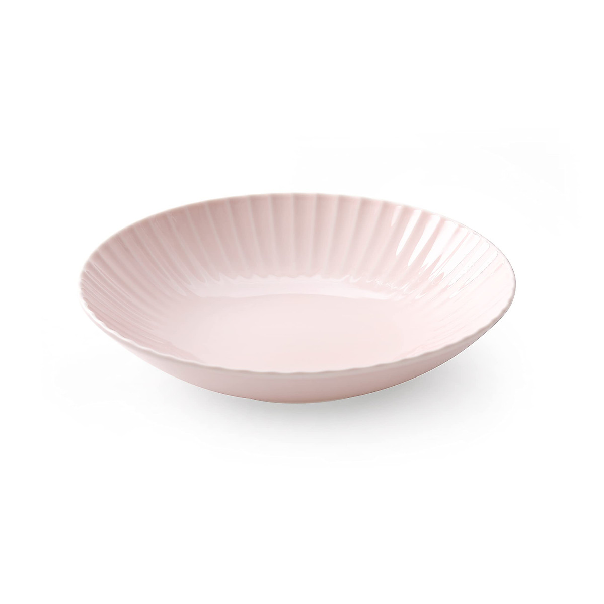 ZEN Pleats Porcelain Salad Pasta Bowls 28oz Set of 6 (Mixed Color)