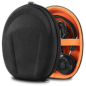 Geekria Shield Case Compatible with Grado SR80, SR325e, SR80e, SR80i, SR60, SR60i, SR60e, RS2, RS1 Headphones, Replacement Protective Hard Shell Travel Carrying Bag with Cable Storage (Black)