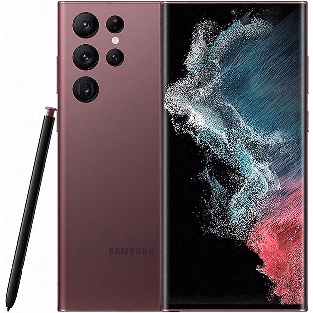 SAMSUNG Electronics Galaxy S22 Ultra Smartphone, Factory Unlocked Android Cell Phone, 1TB, US Version, Burgundy (Renewed)