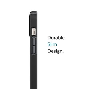 Speck iPhone 15 Plus & 14 Plus Case - Drop Protection, Scratch Resistant, Built for MagSafe iPhone Case with Soft Touch Coating - 6.7" iPhone, Dual Layer Case -Black/Slate Grey CandyShell Pro