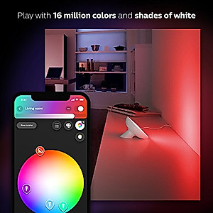Philips Hue Bloom Dimmable LED Smart Table Lamp (Requires Hue Hub, Works with Amazon Alexa, Apple HomeKit and Google Assistant), White and Lavendar