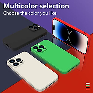 RLUYIDIKS for iPhone 14 Pro Max Case Silicone Slim Full Body Protective Cover for iPhone 14 pro max case Shock Absorption, Skin Friendly 6.7Inch Phone Case.Red RUS05-32